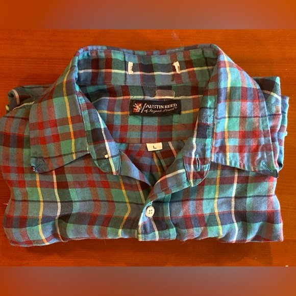 Austin Reed | Shirts | Vintage Austin Reed Mens L Button Front Multi ...
